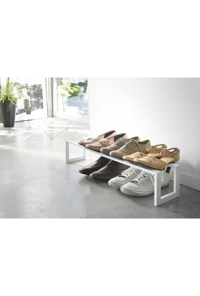 SC Dizayn Small Genişleyebilir Ayakkabılık Beyaz