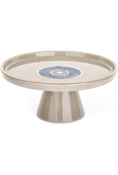 Marianna Boncuk Ayaklı Sunum Tabağı 20 cm