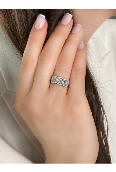 Parle Jewellery Pırlanta Baget Trıa Yüzük Parle Jewellery Pırlanta Baget Trıa Yüzük