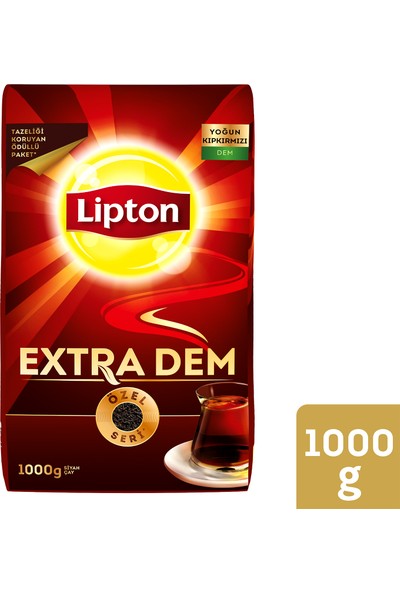 Lipton Extra Dem Dökme Siyah Çay Özel Seri 1000 GR Lipton Extra Dem Dökme Siyah Çay Özel Seri 1000 GR