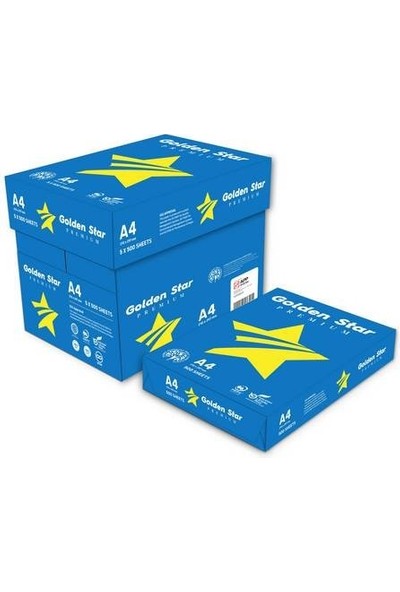 Golden Star A4 Fotokopi Kağıdı 75 gr 1 Koli Golden Star A4 Fotokopi Kağıdı 75 gr 1 Koli