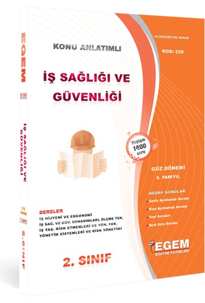Egem Yayınları İş Sağlığı ve Güvenliği