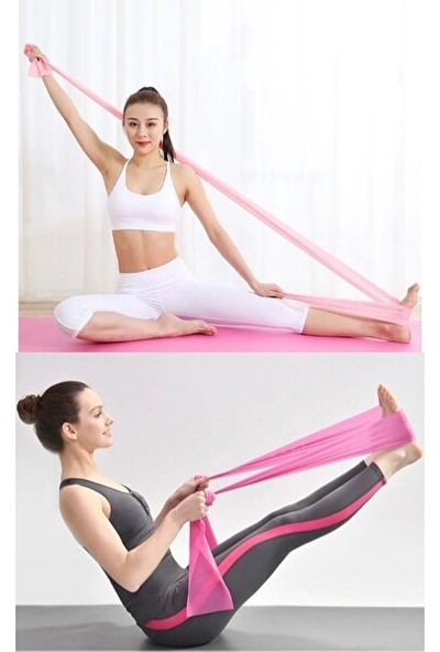 Kitchen Beauty Pilates Bandı Plates Egzersiz Direnç Lastiği Seti 3 'lü