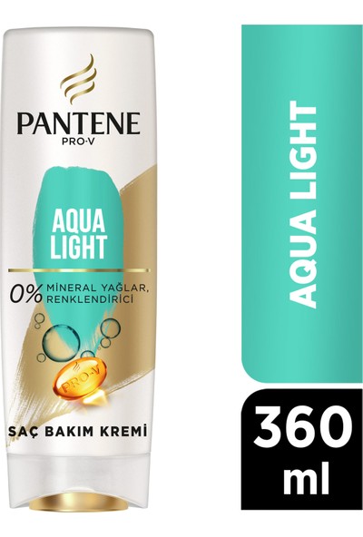 Pantene Pro-V Aqualight Saç Bakım Kremi, Yağlı Saçlar Için 360ml Pantene Pro-V Aqualight Saç Bakım Kremi, Yağlı Saçlar Için 360ml
