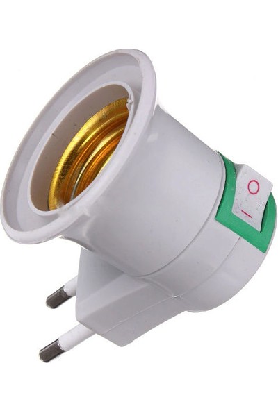Elektronikucuz Açma/kapamalı E27 Duylu Fiş Duylu Ampul Takılabilen Fiş Prizi Anahtarlı Duy Prizi Elektronikucuz Açma/kapamalı E27 Duylu Fiş Duylu Ampul Takılabilen Fiş Prizi Anahtarlı Duy Prizi