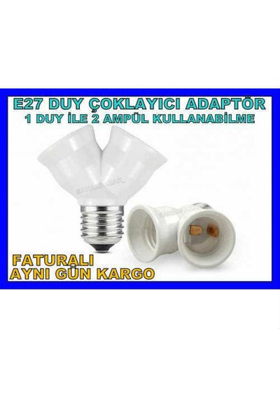 Rohs Ikili Duy Duy Çoklayıcı E27=2XE27 1 Ampul Yerine 2 Ampul Takılır E27 Duy Çoklayıcı- Umut Bilişim Tek Rohs Ikili Duy Duy Çoklayıcı E27=2XE27 1 Ampul Yerine 2 Ampul Takılır E27 Duy Çoklayıcı- Umut Bilişim Tek