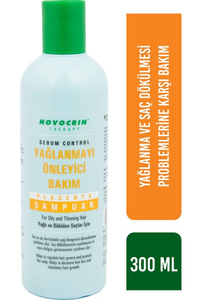 Novocrin Therapy Yağlanma Karşıtı Saç Bakım Şampuan 300 ml Novocrin Therapy Yağlanma Karşıtı Saç Bakım Şampuan 300 ml