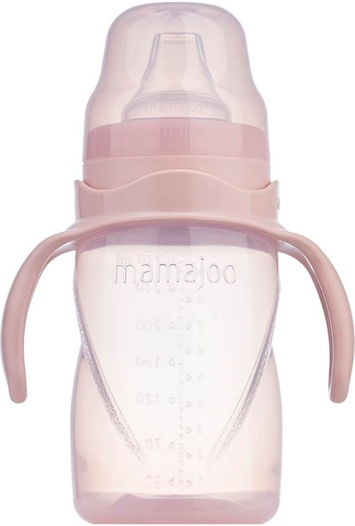 Mamajoo Kulplu Eğitici Bardak 270 ml / Powder Pink Mamajoo Kulplu Eğitici Bardak 270 ml / Powder Pink