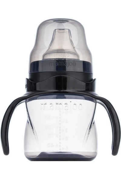 Mamajoo Kulplu Eğitici Bardak 160 ml / Black Mamajoo Kulplu Eğitici Bardak 160 ml / Black