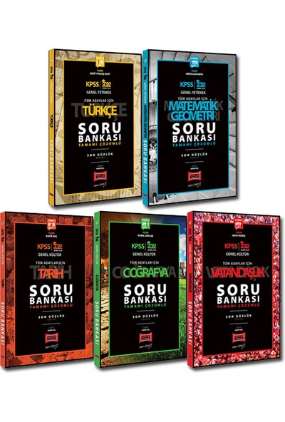 Yargı Yayınevi KPSS 2022 Son Düzlük Serisi Tüm Adaylar İçin Gy Gk Soru Bankası Seti Yargı Yayınevi KPSS 2022 Son Düzlük Serisi Tüm Adaylar İçin Gy Gk Soru Bankası Seti