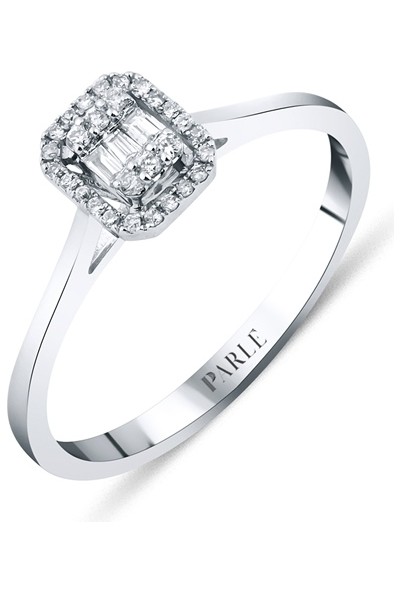 Parle Jewellery Pırlantalı Mirabelle Baget Kadın Yüzük