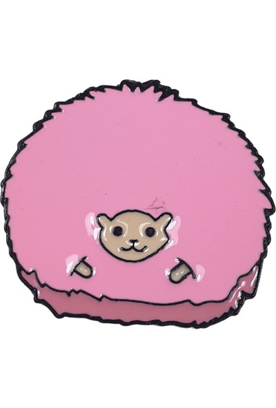 Ororabutik Pembe Kuzu Broş