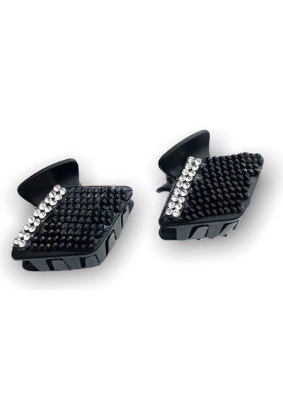 ÇLK Accessories 2 Li Mandal Toka Taşlı Geome