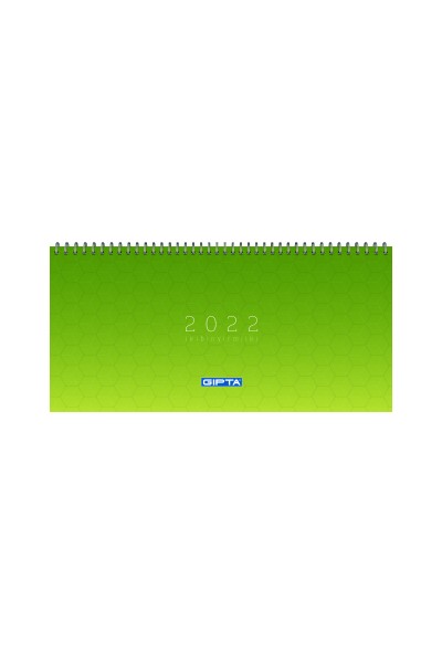 Gıpta 2022 Parc Spiralli Haftalık Masa Takvimi 16 x 33 cm Yeşil Gıpta 2022 Parc Spiralli Haftalık Masa Takvimi 16 x 33 cm Yeşil