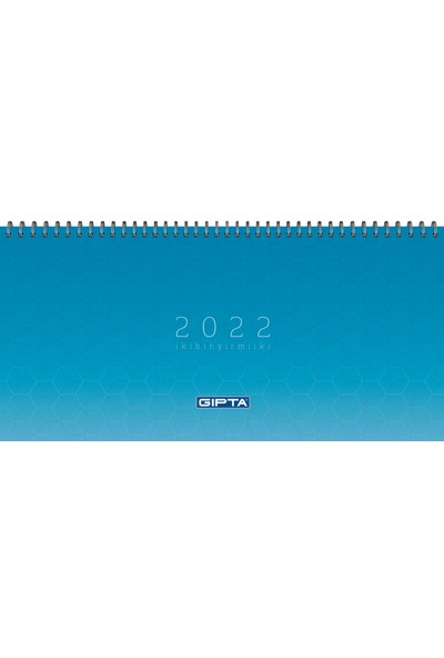 Gıpta 2022 Parc Spiralli Haftalık Masa Takvimi 16 x 33 cm Mavi Gıpta 2022 Parc Spiralli Haftalık Masa Takvimi 16 x 33 cm Mavi