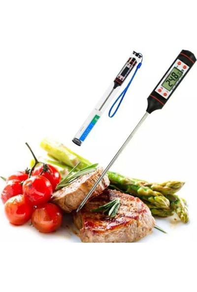 Lovyco Dijital Et Süt Termometresi Sıvı Derecesi Saplamalı Isı Ölçer