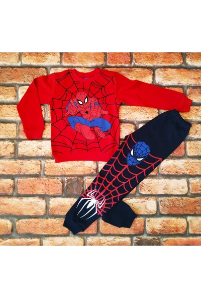Mikro Örümcek Adam Baskılı Pijama Takımı