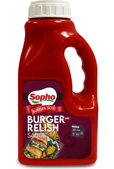 Sopho Burger Relish Sauce 2150 gr (Turşulu Burger Sos) Sopho Burger Relish Sauce 2150 gr (Turşulu Burger Sos)
