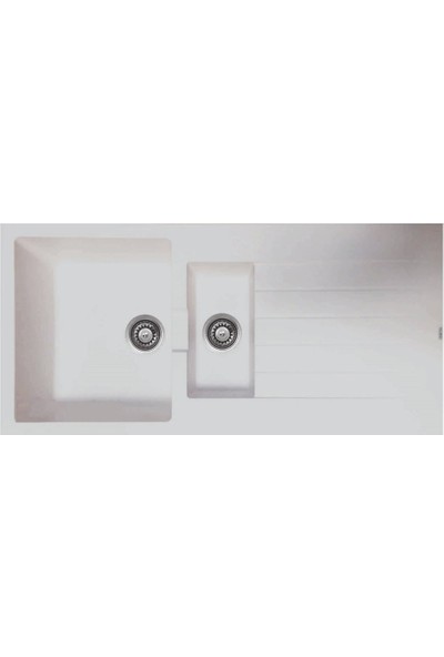 Unixton Beyaz 50X100 cm Poseidon Granit Eviye (POSEİDON-100-B) Unixton Beyaz 50X100 cm Poseidon Granit Eviye (POSEİDON-100-B)