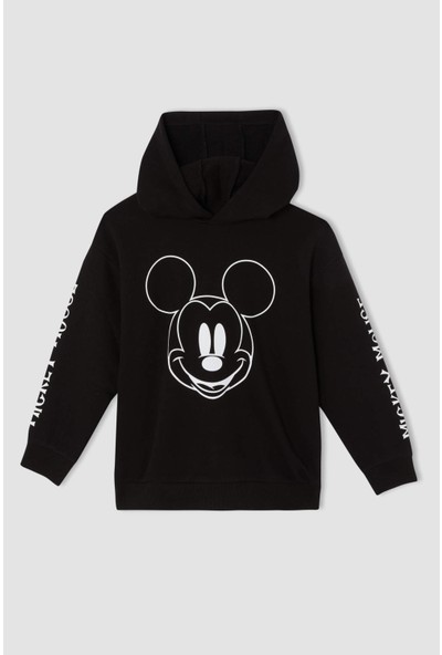 DeFacto Erkek Çocuk Mickey & Minnie Lisanslı Regular Fit Lisanslı Kapüşonlu Sweatshirt W1837A621WN DeFacto Erkek Çocuk Mickey & Minnie Lisanslı Regular Fit Lisanslı Kapüşonlu Sweatshirt W1837A621WN
