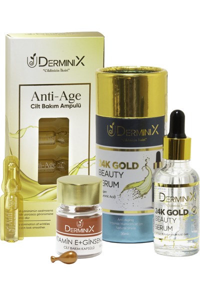 Derminix Anti-Age Bakım Seti Derminix Anti-Age Bakım Seti