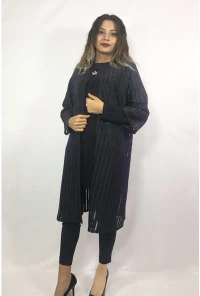 Dinçerler Tekstil Kadın Siyah Organze Ikili Takım Dinçerler Tekstil Kadın Siyah Organze Ikili Takım