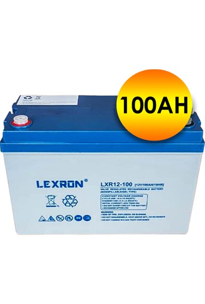 Lexron 100 Ah 12 V Jel Akü Deep Cycle Lexron 100 Ah 12 V Jel Akü Deep Cycle