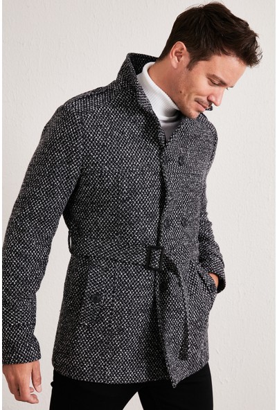 Buratti Slim Fit Cepli Pamuklu Kaşe Kaban Erkek Kaban 5841015 Buratti Slim Fit Cepli Pamuklu Kaşe Kaban Erkek Kaban 5841015