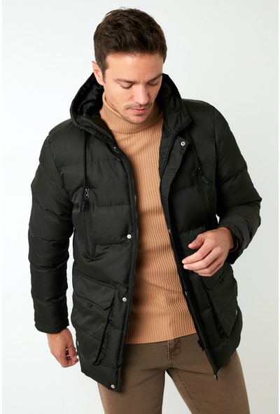Buratti Slim Fit Kapüşonlu Cepli % 100 Pamuk Mont Erkek Mont 5712069 Buratti Slim Fit Kapüşonlu Cepli % 100 Pamuk Mont Erkek Mont 5712069