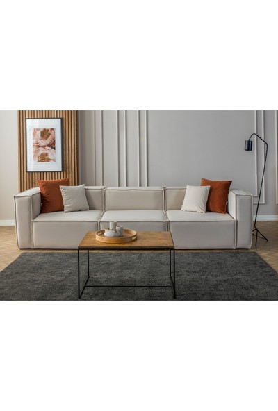 Eymense Miller Dörtlü Koltuk Beyaz