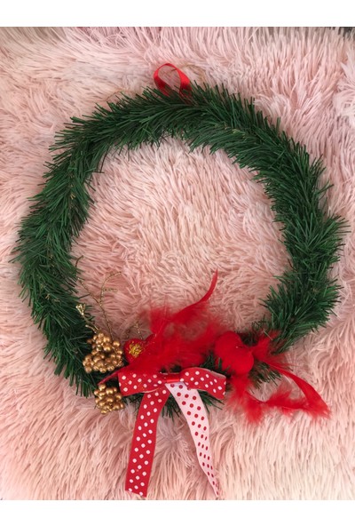 Lotus El Yapımı Yılbaşı Kapı Süsü Lotus El Yapımı Yılbaşı Kapı Süsü