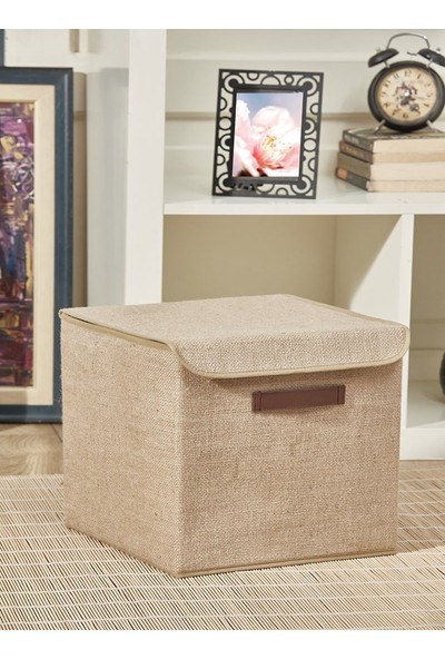 Rope Home Jüt Kapaklı Kutu 30X30X30