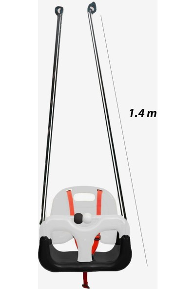 Saban Çocuk & Bebek Salıncağı | Salıncak Emniyet Kemerli Siyah Beyaz