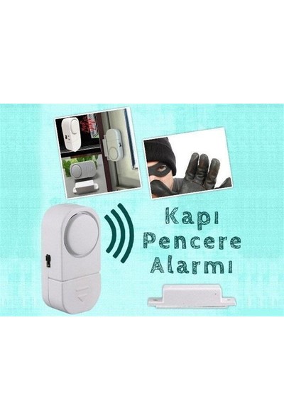 Pilli Kapı Pencere Mini Alarm Yüksek Sesli Hırsız Savar Alarm Pilli Kapı Pencere Mini Alarm Yüksek Sesli Hırsız Savar Alarm