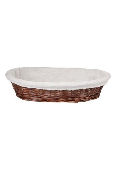 Hasır Bezli Ekmek Sepeti Oval 24CM ES-2417R Hasır Bezli Ekmek Sepeti Oval 24CM ES-2417R