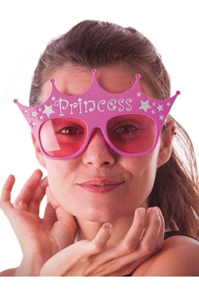 Fokul Prenses Yazılı Parti Gözlüğü Pembe Renk