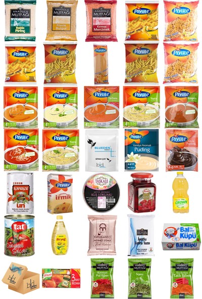 Blueden Ramazan Paketi Kumanya Ezrak Gıda Yardım Kolisi 34 Parça 25 nolu Paket Blueden Ramazan Paketi Kumanya Ezrak Gıda Yardım Kolisi 34 Parça 25 nolu Paket