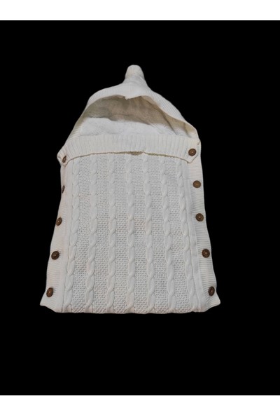 Este Butik Unisexs Triko Saç Örgülü Bebek Kundağı