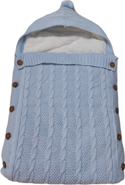 Este Butik Triko Saç Örgülü Bebek Kundağı Este Butik Triko Saç Örgülü Bebek Kundağı