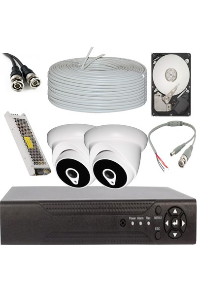 Elitcam 2 Kameralı Full Hd 1080P Kamera Seti