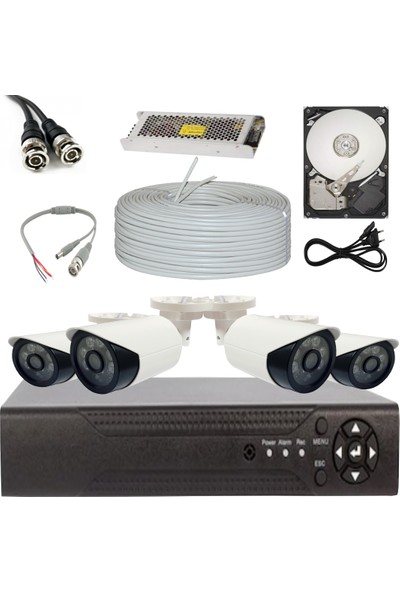 Elitcam Elit 3 Kameralı Set 2mp Ahd Tvı Güvenlik Kamera Seti Elitcam Elit 3 Kameralı Set 2mp Ahd Tvı Güvenlik Kamera Seti