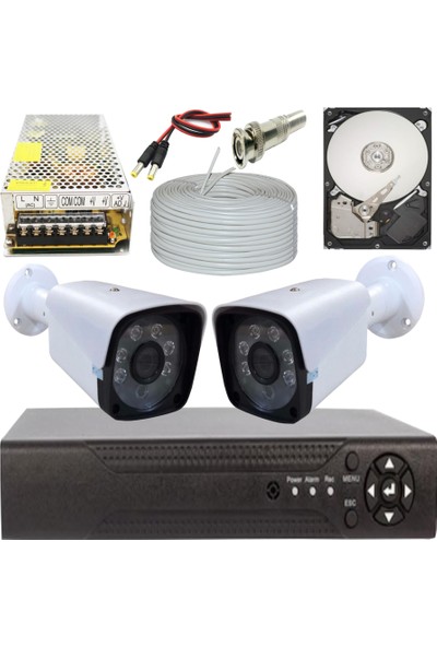 Elitcam Elit Ahd Süper 2 Kameralı Set 1080P Full Hd Elitcam Elit Ahd Süper 2 Kameralı Set 1080P Full Hd