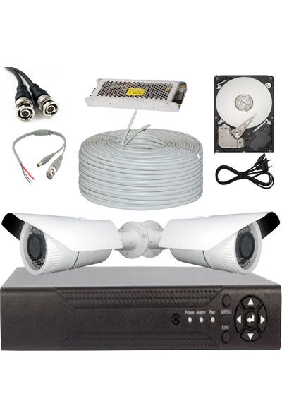 Elitcam Metal Samsung Kasa 2mp 1080P 2 Kameralı Ahd Güvenlik Seti Elitcam Metal Samsung Kasa 2mp 1080P 2 Kameralı Ahd Güvenlik Seti