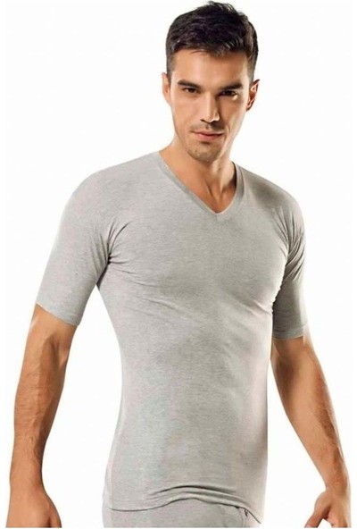 Tutku V Yaka Sıfır Kollu Rıbana Erkek Atlet