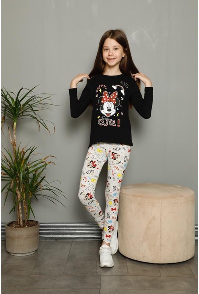 Kız Çocuk Happy Cute Eşofman Takımı 4-10 Yaş 13659