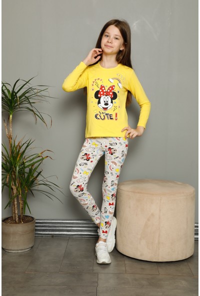 Kız Çocuk Happy Cute Eşofman Takımı 4-10 Yaş 13659