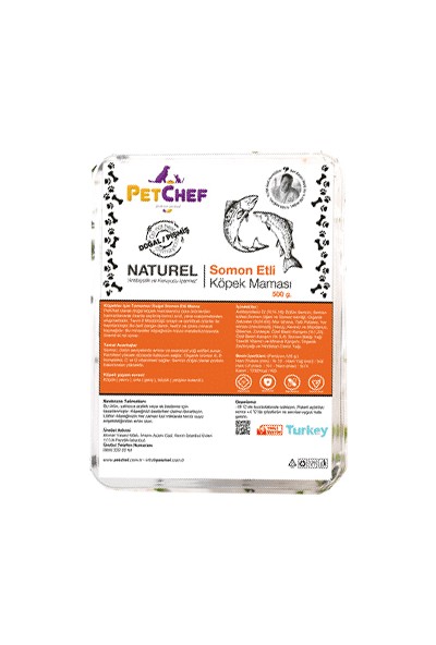 Petchef Naturel Somon Etli Köpek Maması 500 gr