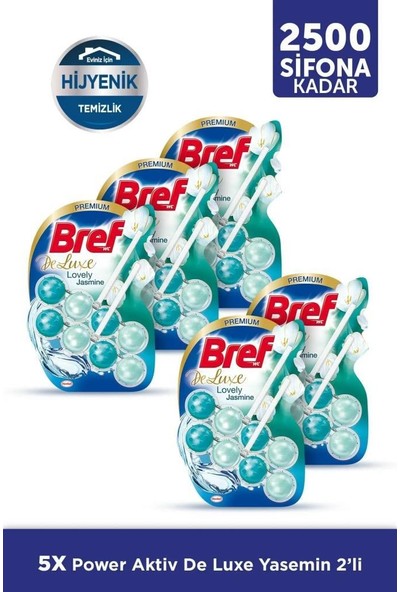Bref WC Deluxe Duopack Katı Klozet Bloğu Yasemin, 5 x 2'li Paket Bref WC Deluxe Duopack Katı Klozet Bloğu Yasemin, 5 x 2'li Paket