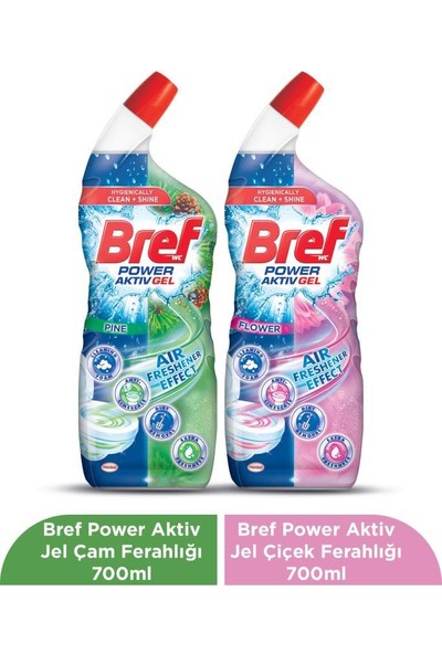 Bref WC Tuvalet Temizleyici Jel Çiçek Ferahlığı + Çam Ferahlığı 2 x 700ml Bref WC Tuvalet Temizleyici Jel Çiçek Ferahlığı + Çam Ferahlığı 2 x 700ml