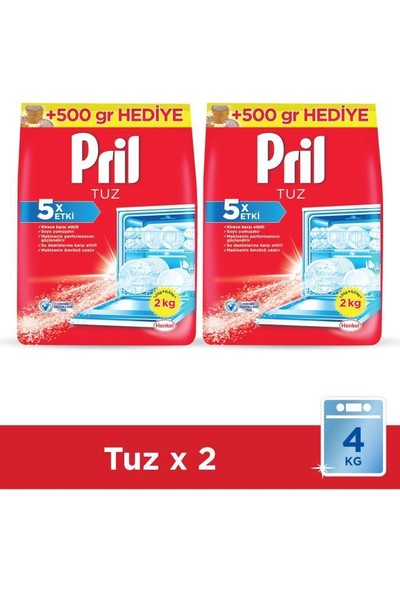 Pril Bulaşık Makinesi Tuz 2kg *2 Pril Bulaşık Makinesi Tuz 2kg *2